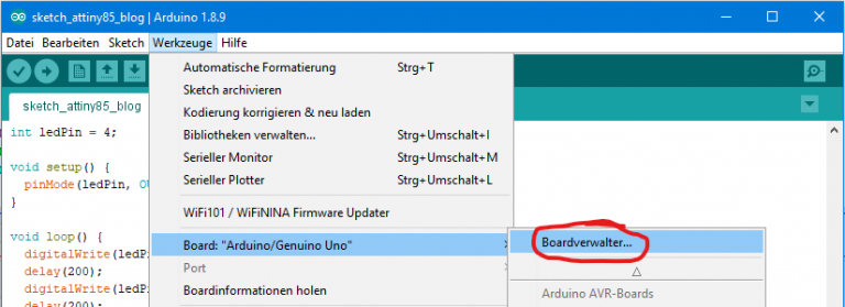 ATtiny85 / 84 / 45 / 44 / 25 /24 programmieren • Wolles Elektronikkiste
