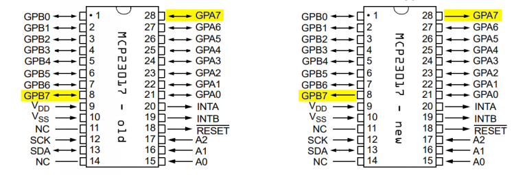Port expander MCP23017 • Wolles Elektronikkiste