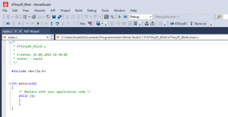 Atmel (Microchip) Studio 7 - an introduction • Wolles Elektronikkiste