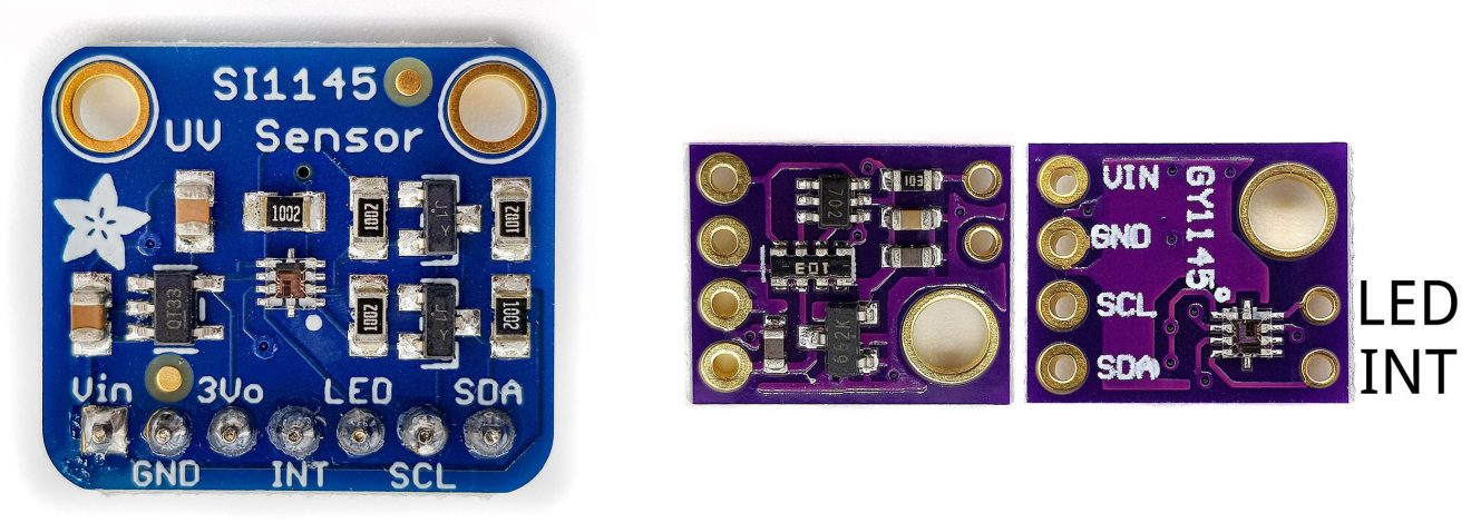 UV sensors and sensor modules • Wolles Elektronikkiste