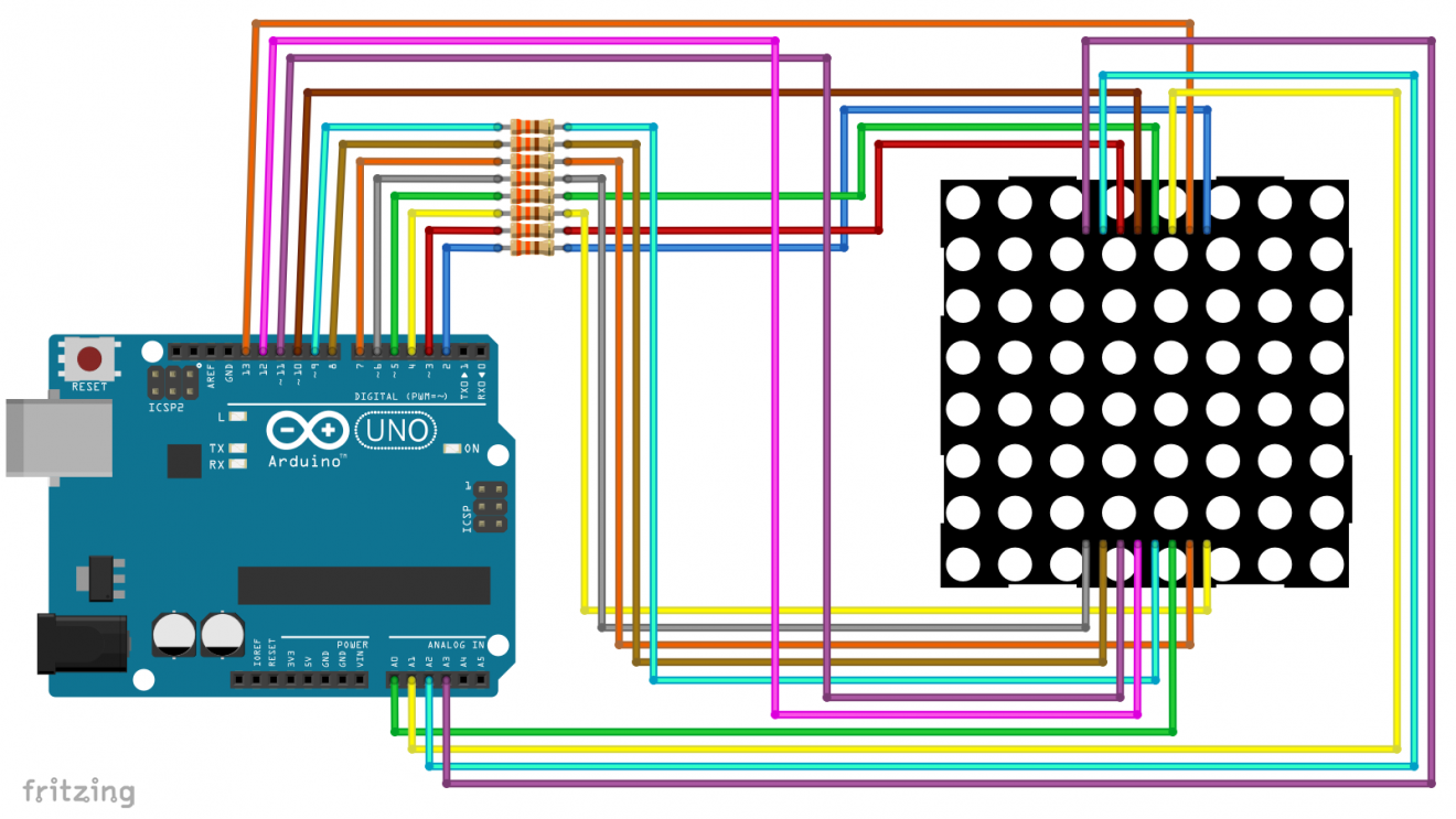 LED Matrix Display ansteuern • Wolles Elektronikkiste
