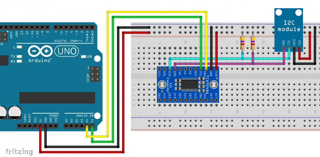 TCA9548A - I2C Multiplexer • Wolles Elektronikkiste