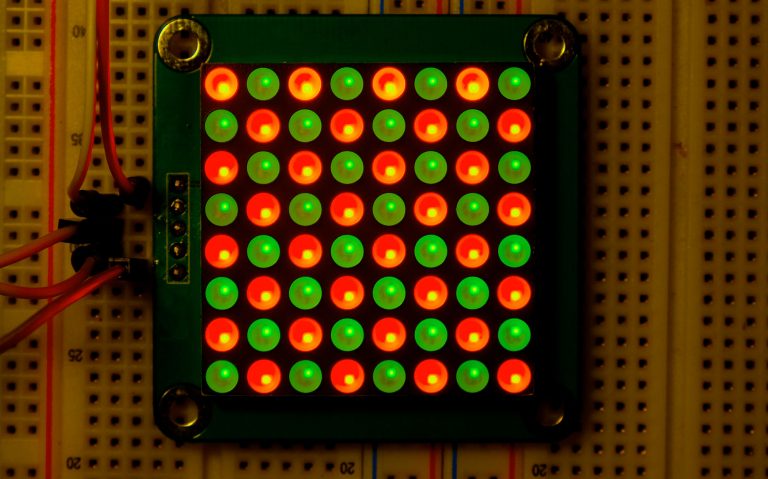 LED Matrix Display ansteuern • Wolles Elektronikkiste