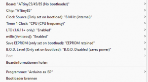 ATtiny mit Arduino Code programmieren • Wolles Elektronikkiste