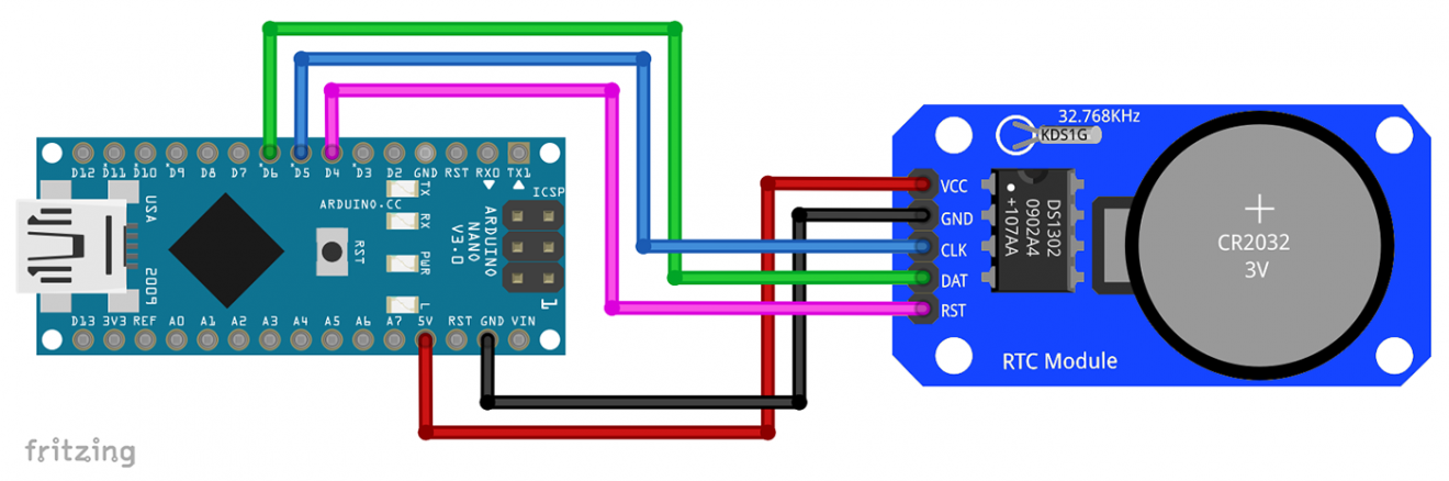 DS1302 and DS1307 RTC Real-Time Clock • Wolles Elektronikkiste