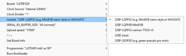LGT8F328P - LQFP32 Boards • Wolles Elektronikkiste