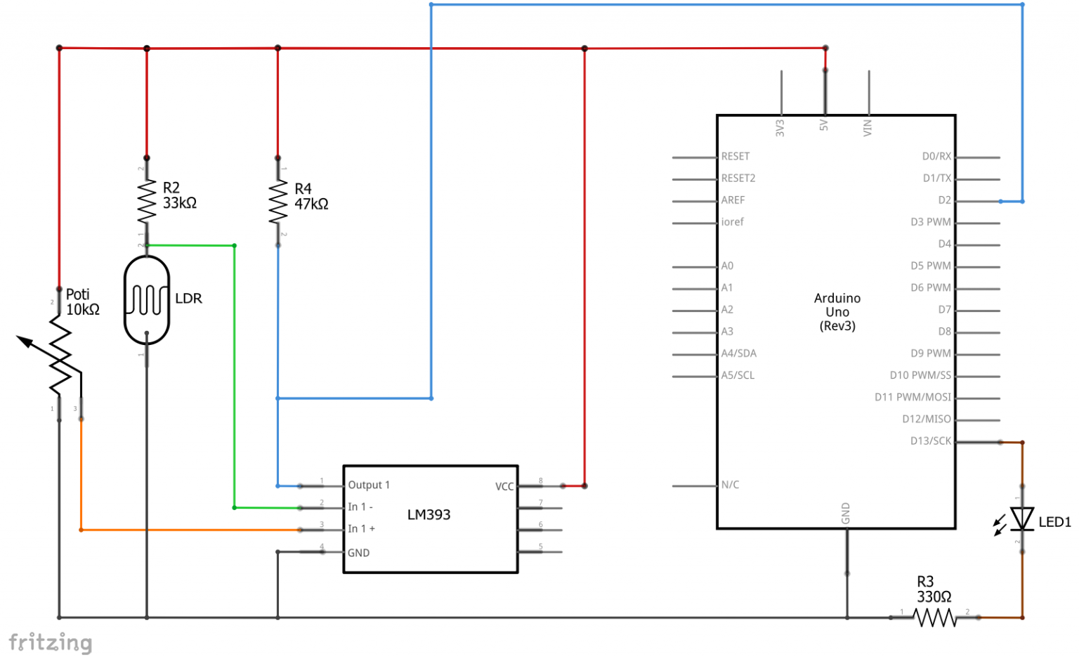 LM393 - turns analog into digital • Wolles Elektronikkiste